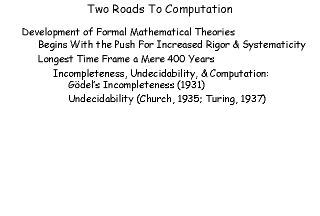 Computability Lecture